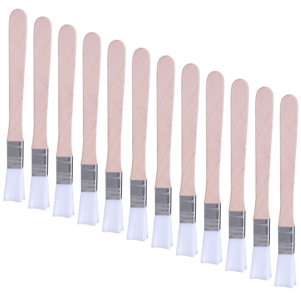 MOMOJIA Pack of 12 Multipurpose Small Flat Paint Brushes with Nylon ...