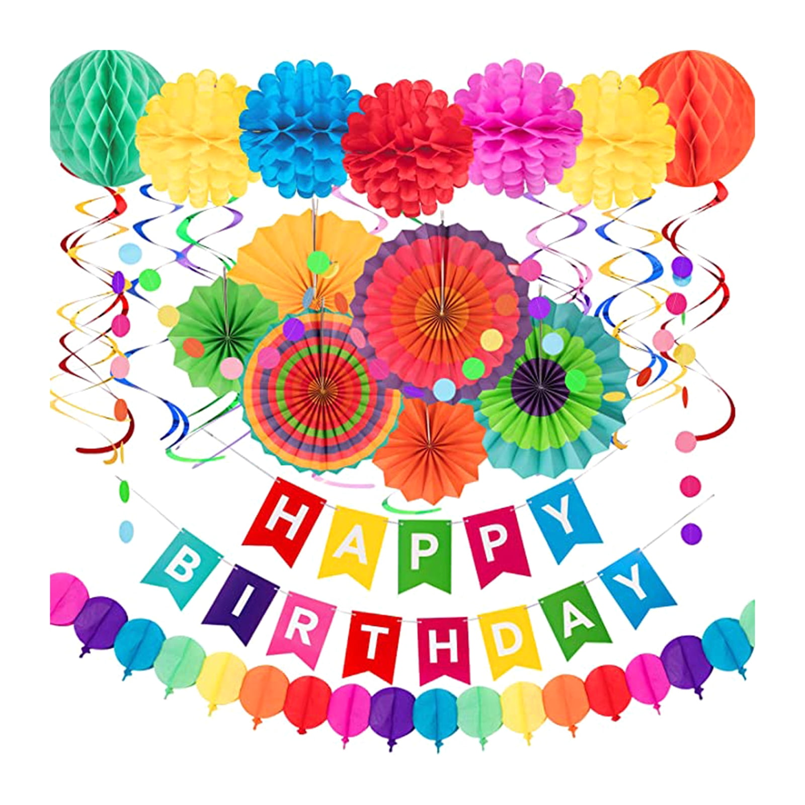 MOMOJIA Paper Fan Party Decorations Set Baby Shower,Bachelorette ...