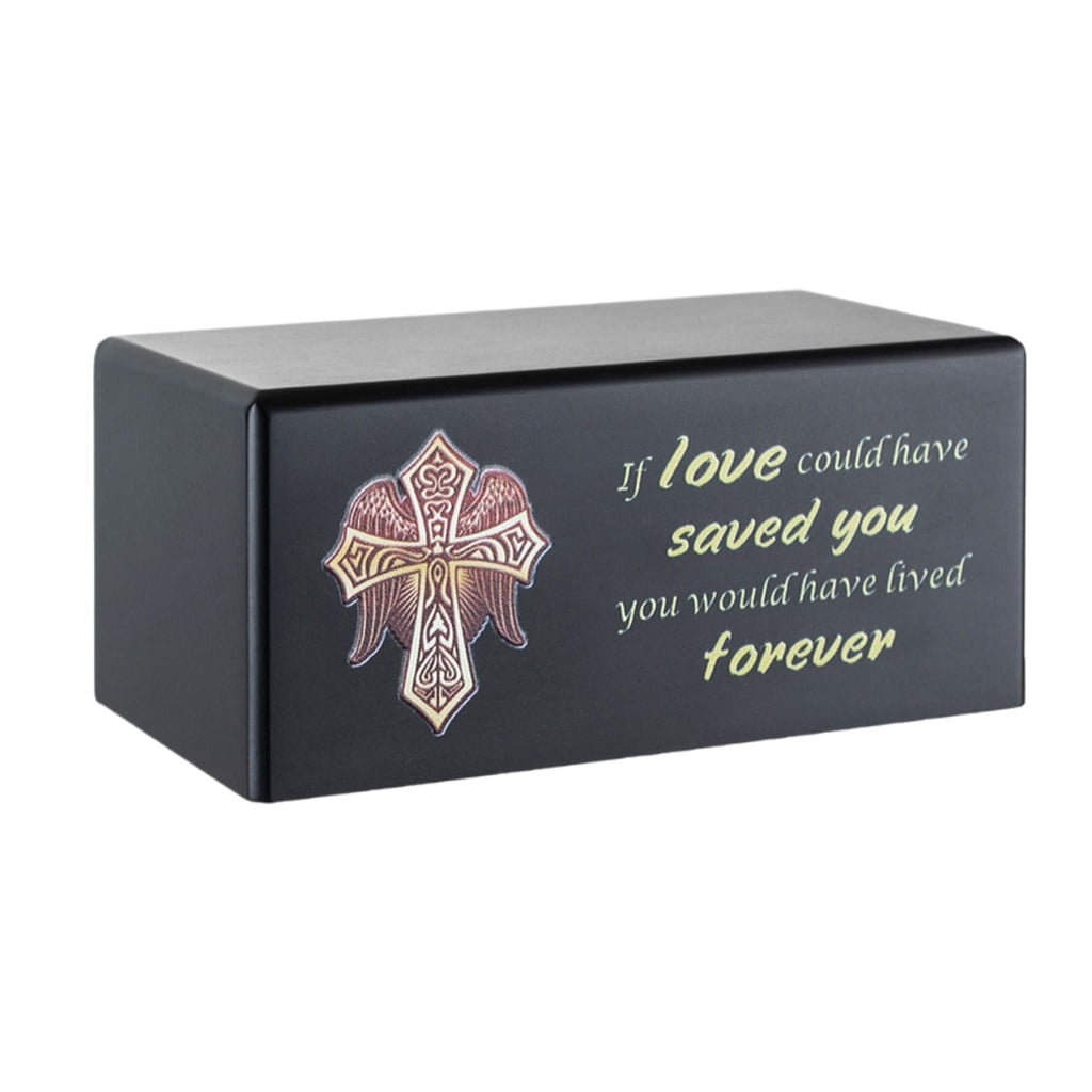 MOMOJIA Pet Urn Box with Memorial Word Small Pet Coffins Box Dog ...
