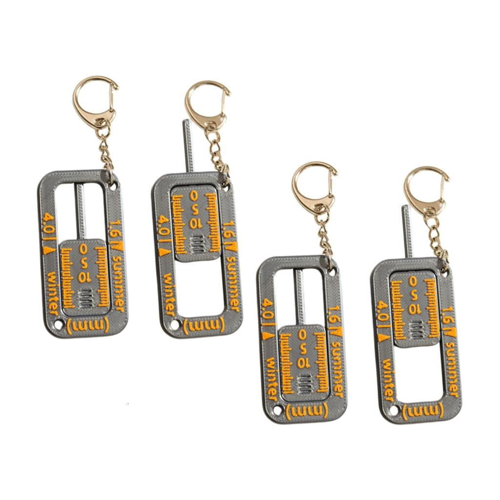 MOMOJIA Plastic Car Tyre Tire Treads Depth Gauges Meter Ruler Calipers ...