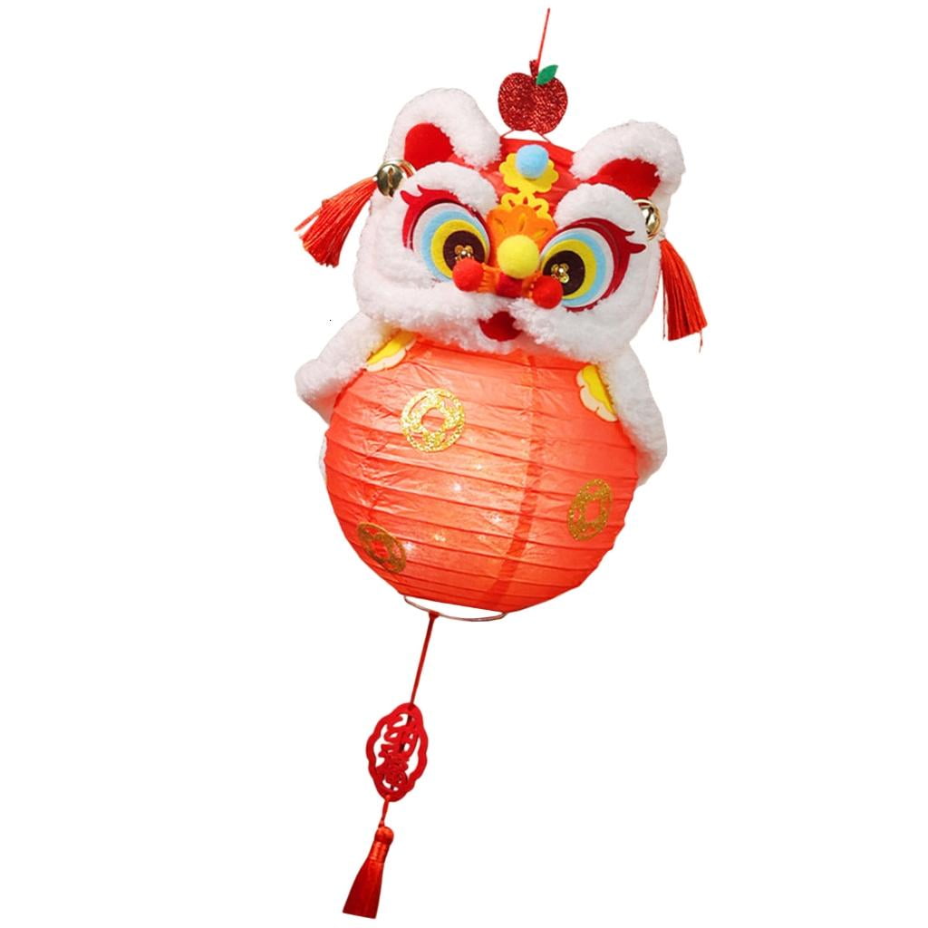 MOMOJIA Plastic Cloth Lions Lanterns Project For New Year Party ...