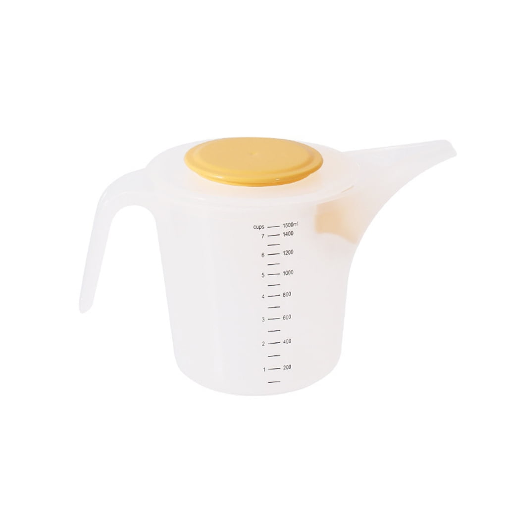 MOMOJIA Plastic Measuring Pitcher Pour Cup with Splashs Cover Measuring ...