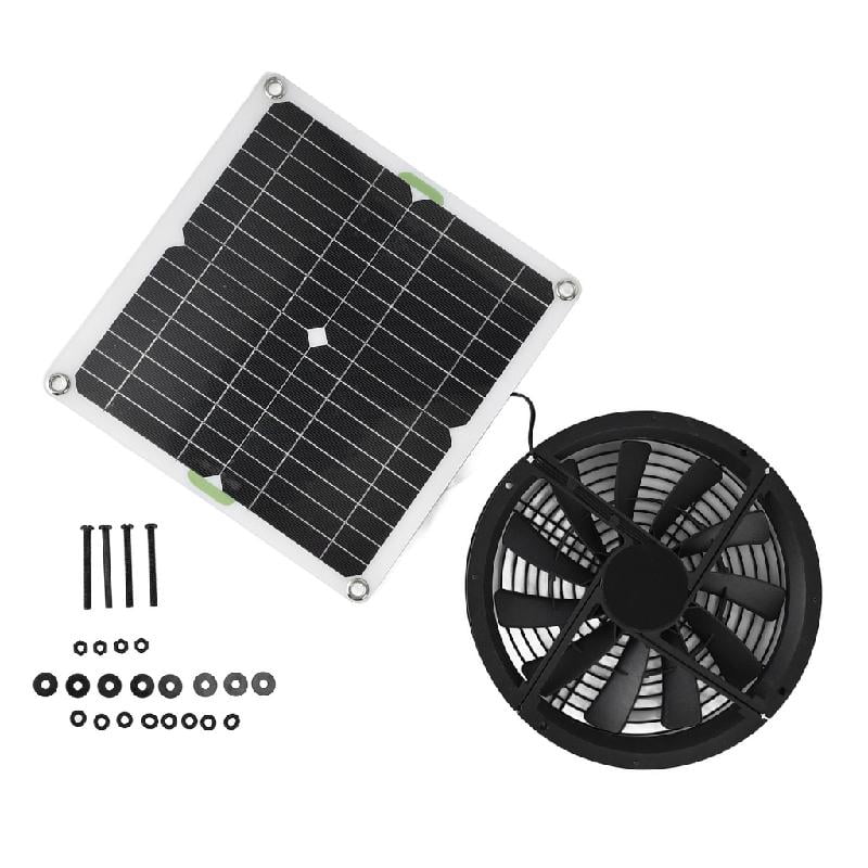 MOMOJIA Portable 100W 12V Solars Fan for Efficient Ventilation Quick ...