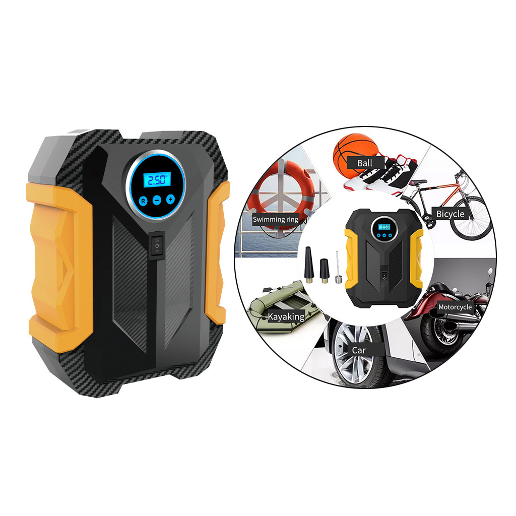 MOMOJIA Portable Air Compressor Electric Auto Tire Inflator Car Air ...