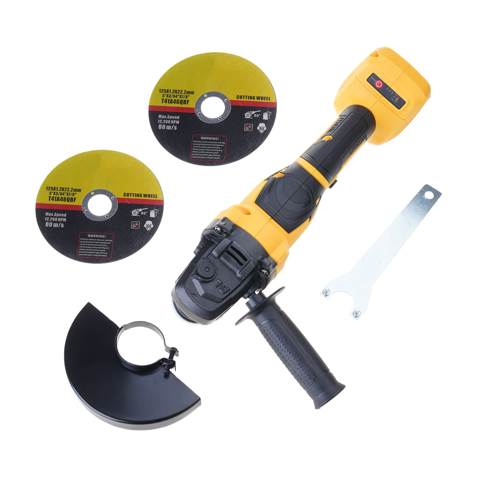 MOMOJIA Portable Cordless Angled Grinder Brushless Motor 10000RPM ...