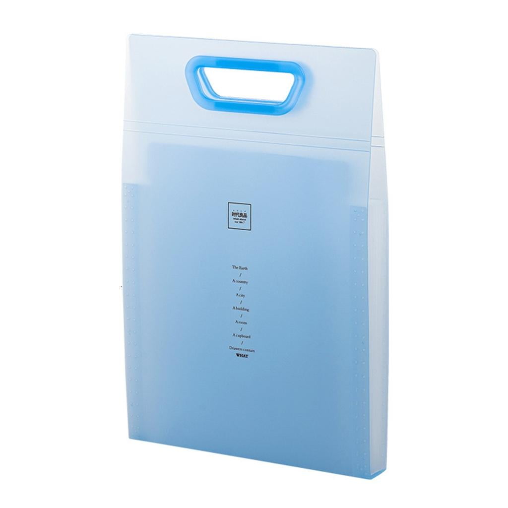 MOMOJIA Portable Plastic Exam Organizers Expandable File Folders with ...