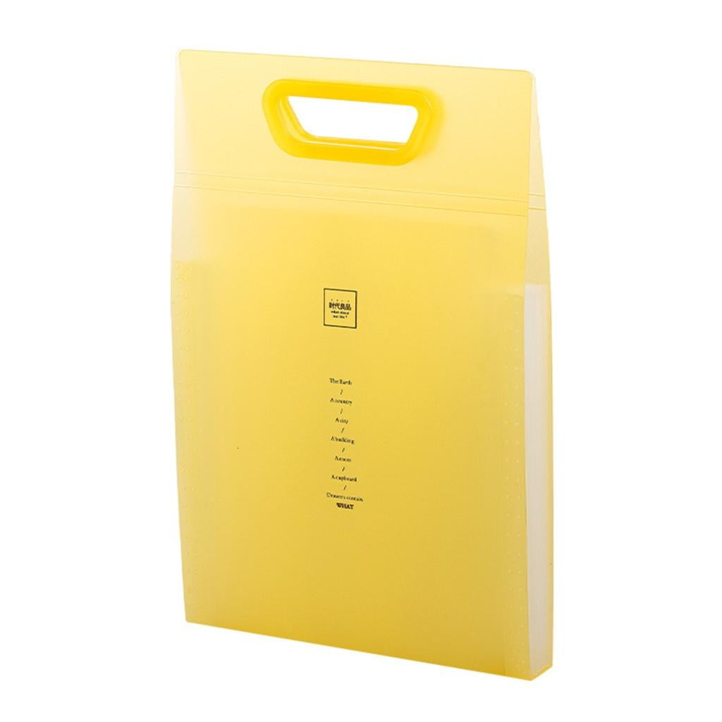 MOMOJIA Portable Plastic Exam Organizers Expandable File Folders with ...