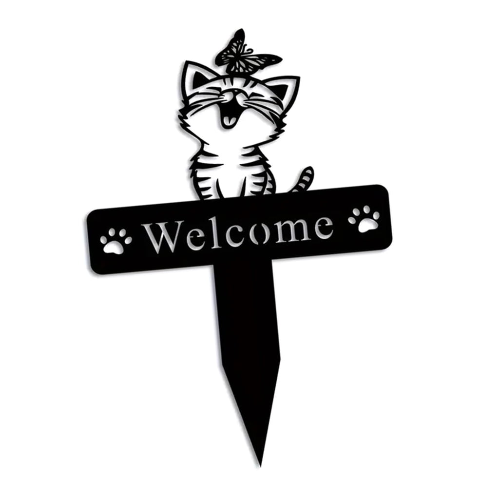 MOMOJIA Practical Iron Welcome Sign for Outdoor Use in Gardens and ...