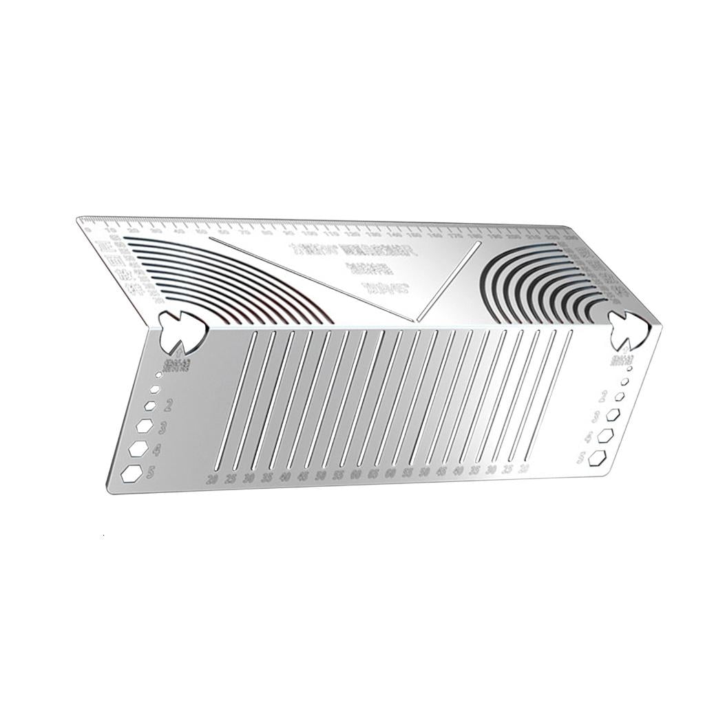 MOMOJIA Professional Square Tube Notching Template Tool with Adjustable ...