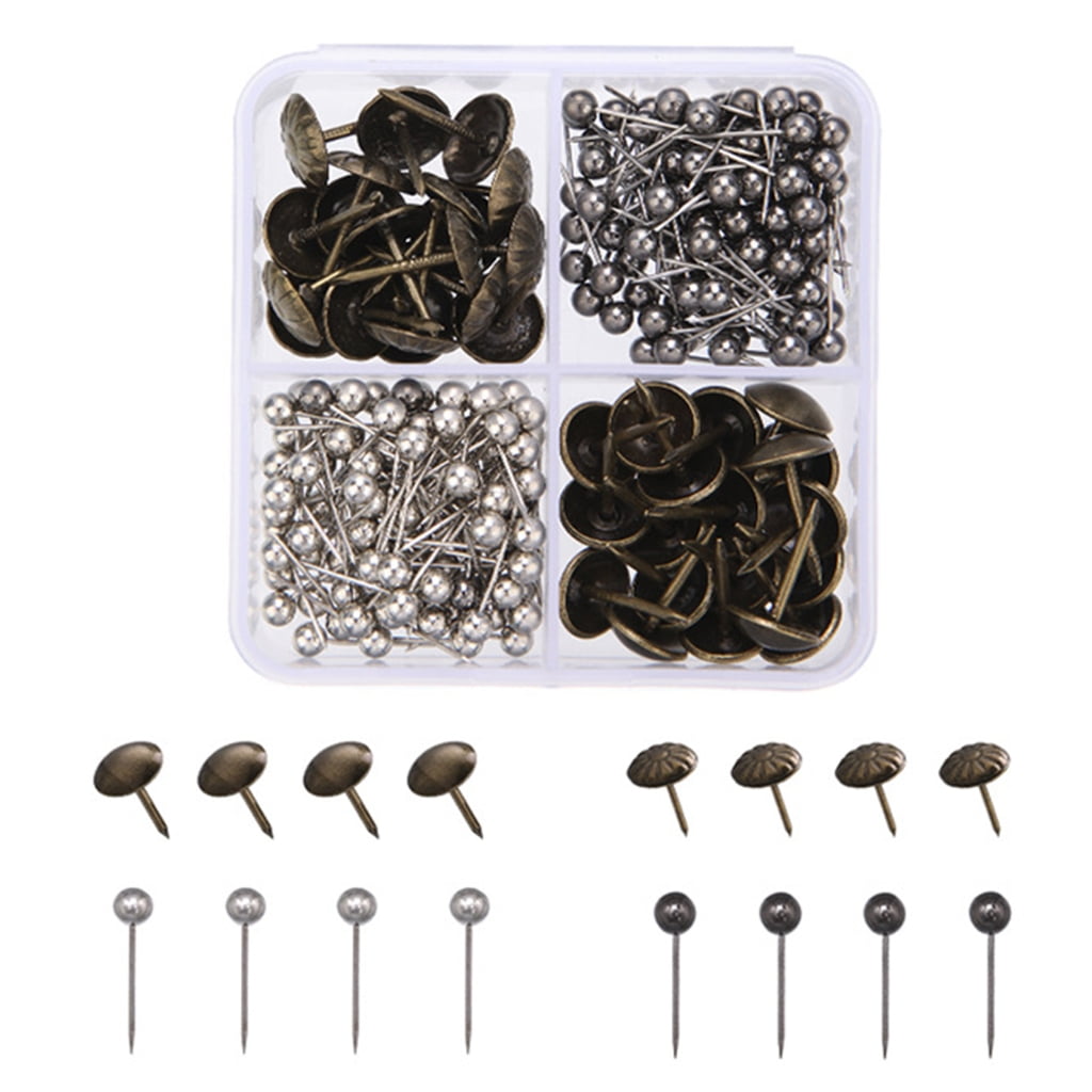 MOMOJIA Push Pins Round Head Tacks Poster Pins Map Tacks for World Map ...