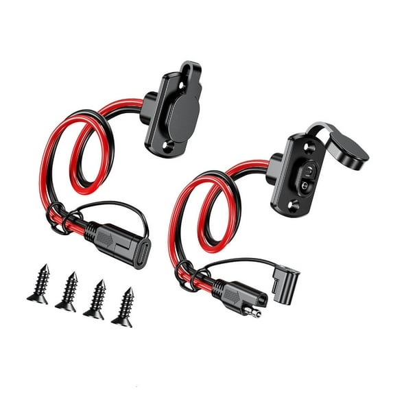 MOMOJIA Quick Connectors Harness with Protective Dust Covers 30CM 12AWG ...