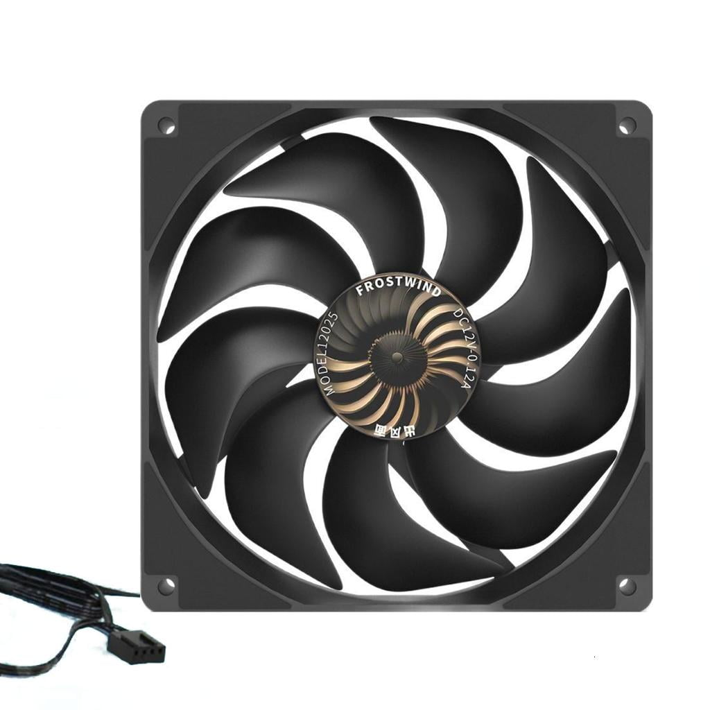MOMOJIA Quiet 12CM Computer Case Fan Intelligent Thermal Control PWM ...