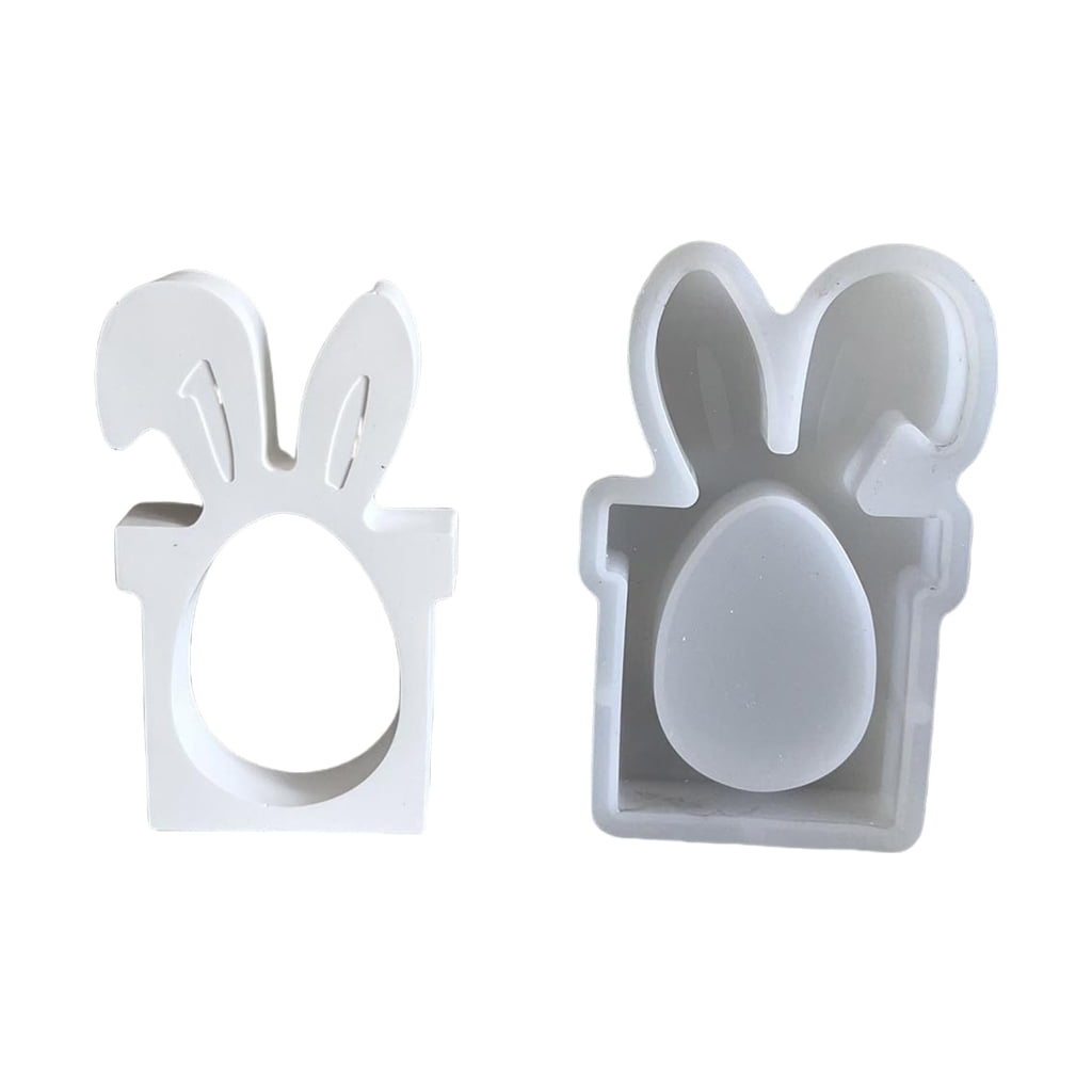 MOMOJIA Rabbits Ear Silicone Candle Molds Bunnies Ear Silicone Molds ...