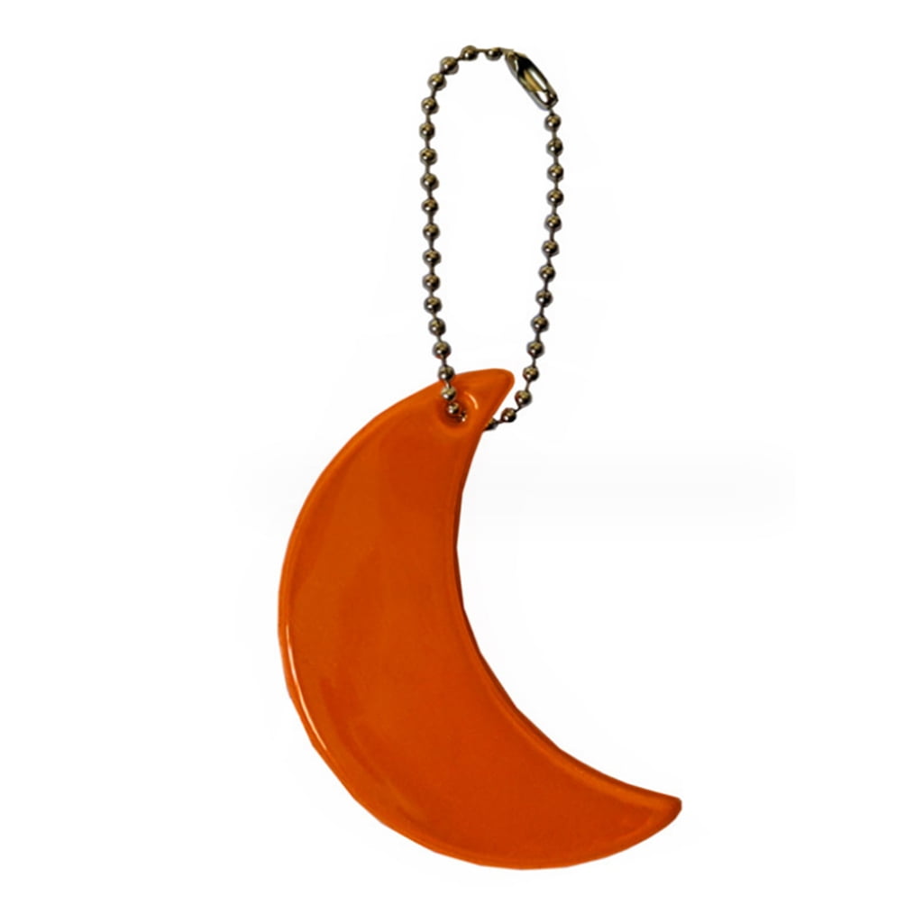 MOMOJIA Reflective Keychain Bag Backpack Pendant Moon-Shaped Ornaments ...