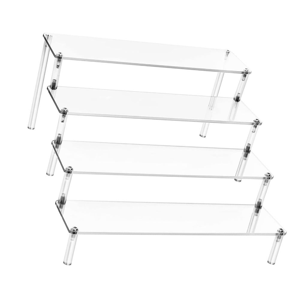 MOMOJIA Reinforced Frame Acrylic Staircase Shelf For Organized Home ...