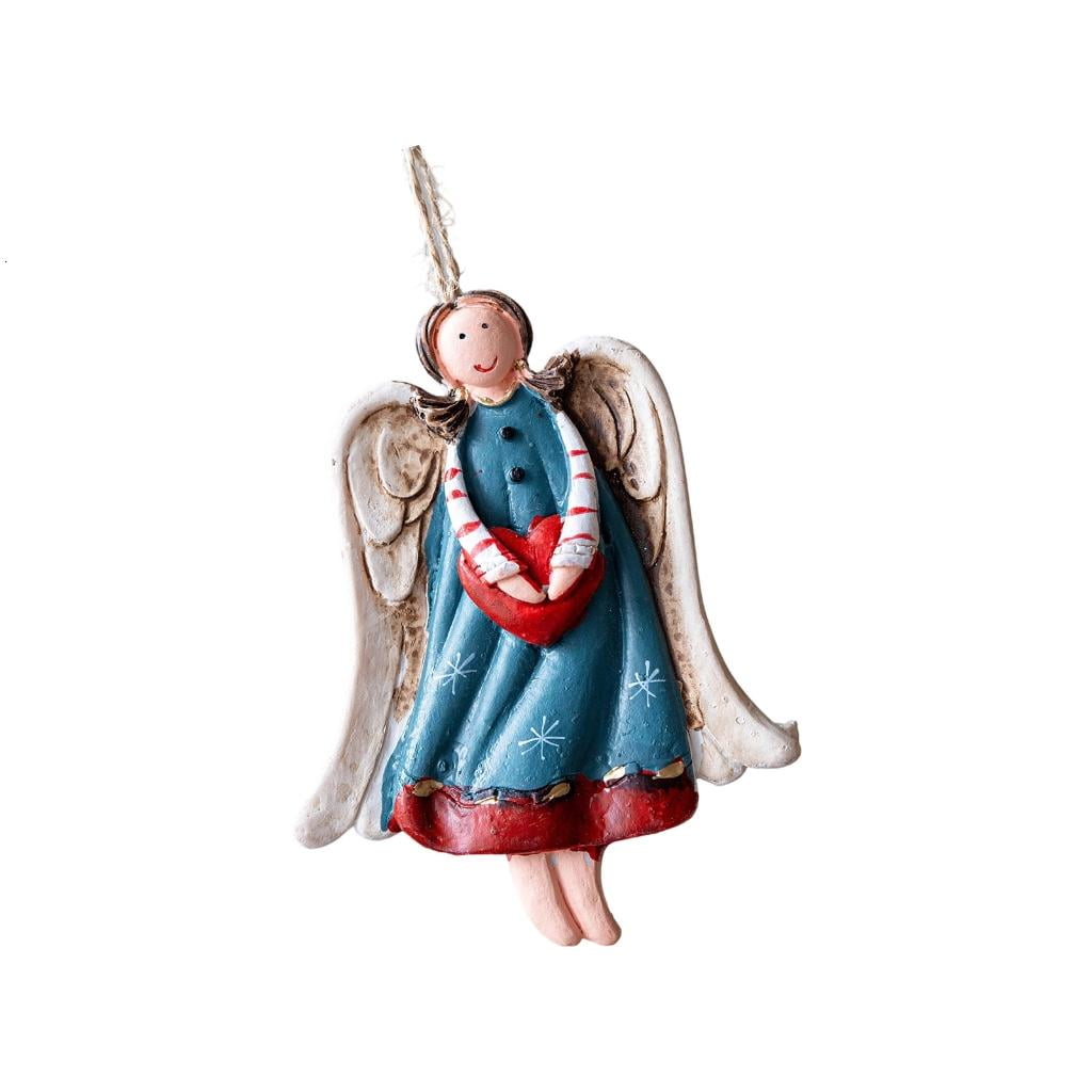 MOMOJIA Resin Angel Sculptures Christmas Tree Hanging Decorations for ...