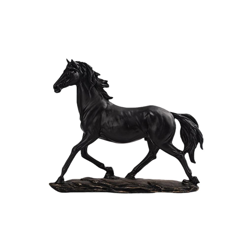 MOMOJIA Resin Horse Statues Positive Energy Good Luck Showpiece ...