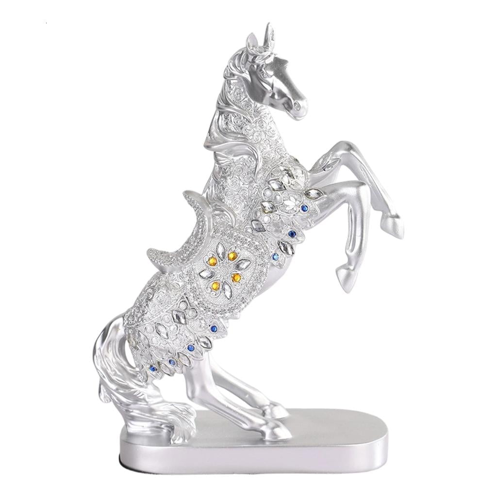 MOMOJIA Resin Horse Statues Positive Energy Good Luck Showpiece ...