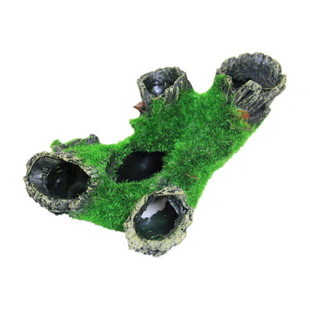 MOMOJIA Resin Tree Stump Fishtanks Decoration Aquariums Landscape ...
