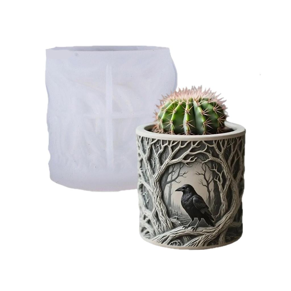 MOMOJIA Reusable Crow Planter Molds for Crafting Resin Jewelry and ...