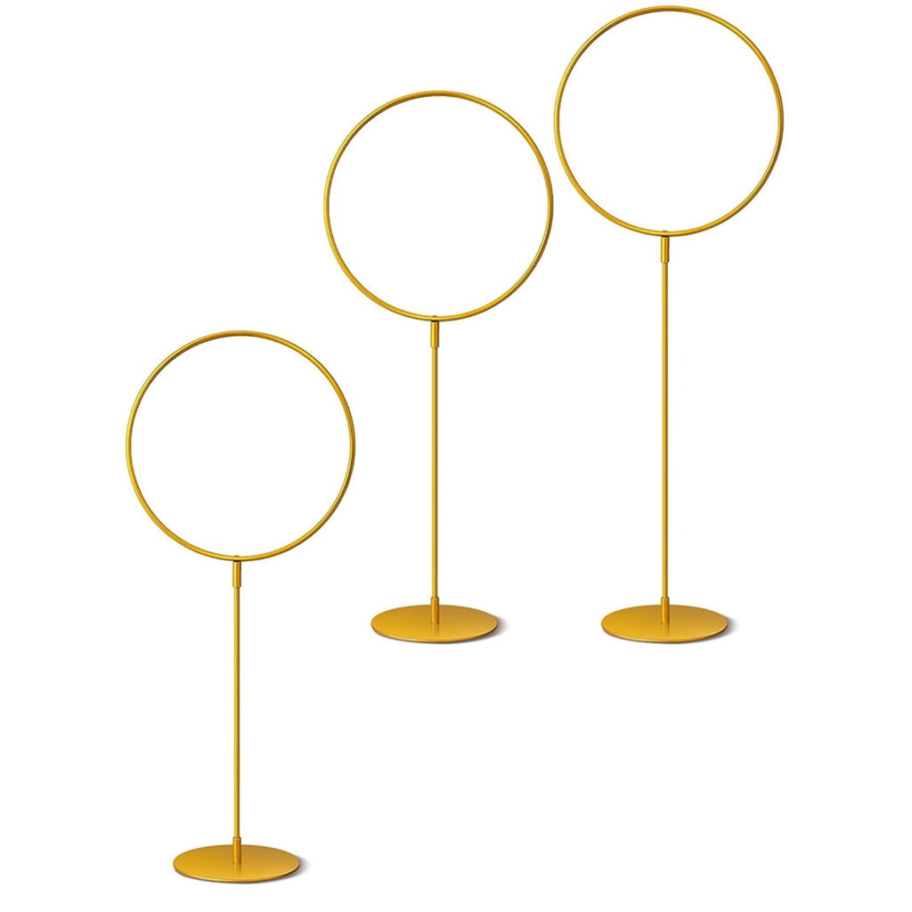 MOMOJIA Round Shape Metal Wreath Rings Iron Flower Rings Wedding Flower ...