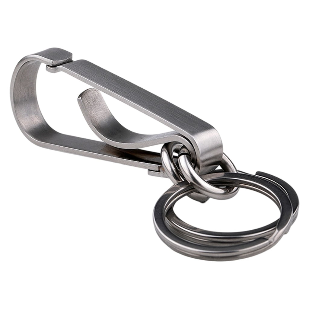 MOMOJIA Rustproof Stainless Steel Key Holder Handmade Double Loop for ...