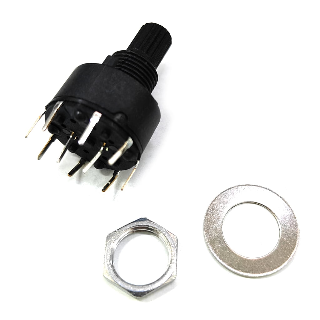 MOMOJIA SR16 Series Plastic 16MM Rotary Switches 15MM Flower Axes Band ...