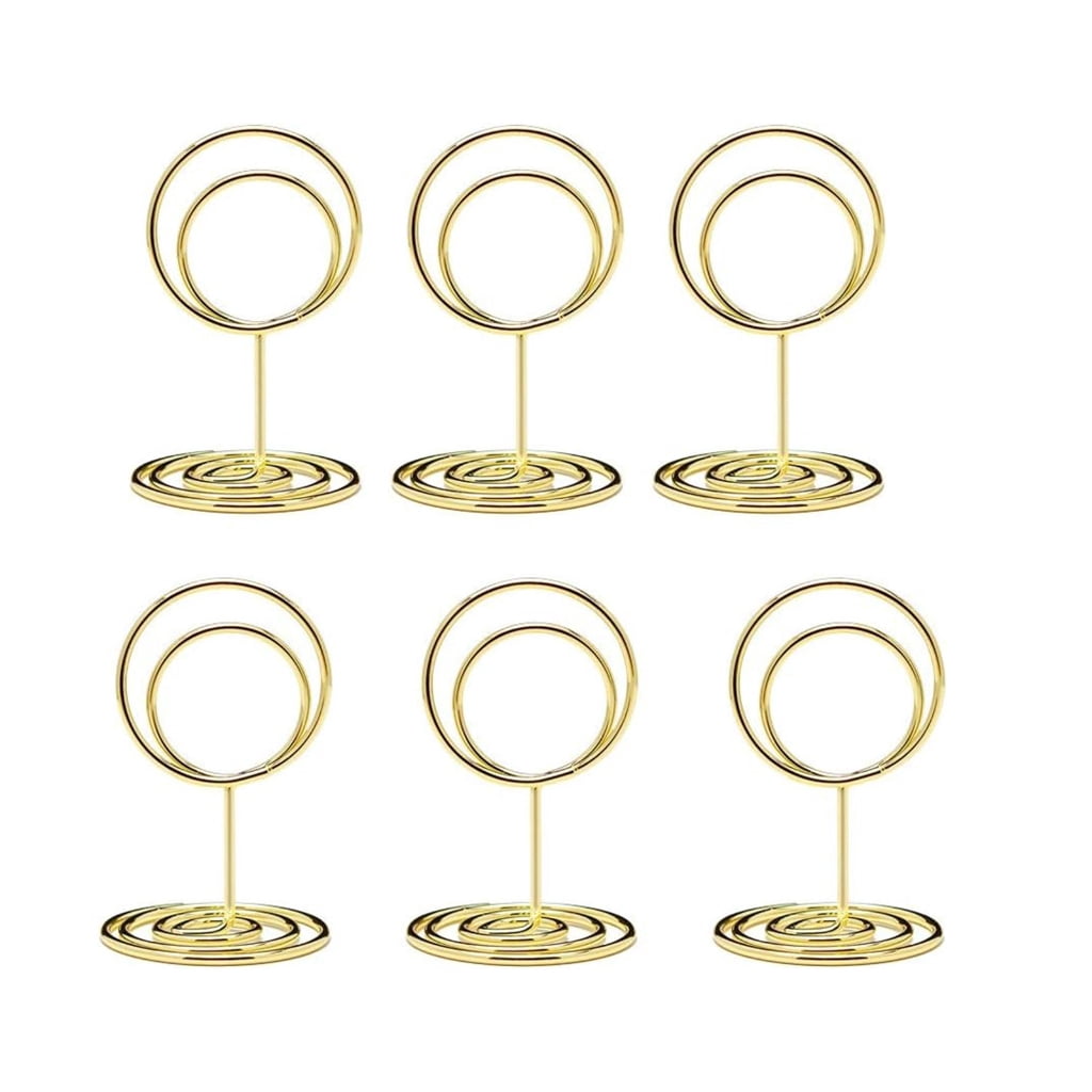 MOMOJIA Set of 20 Round Shaped Table Number Holders for Wedding ...