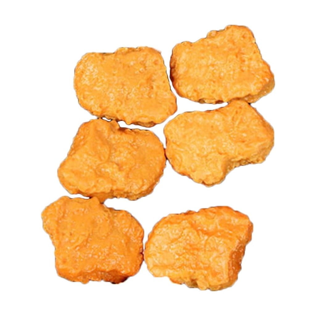 MOMOJIA Set of 6 Artificial Fried Chicken Nuggets Simulations Food ...