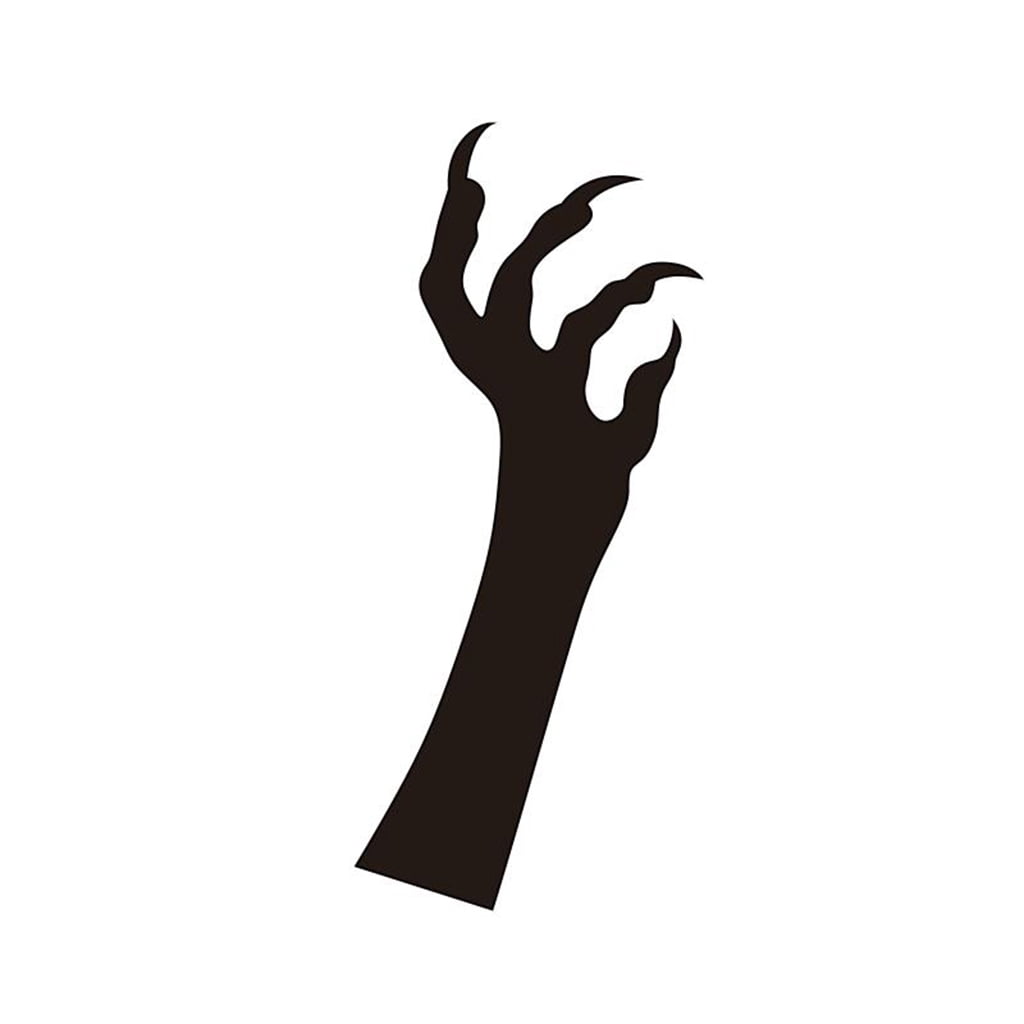 MOMOJIA Silhouette Black Ghost Hand/Ghost/Pumpkin Pile Figure Scary ...