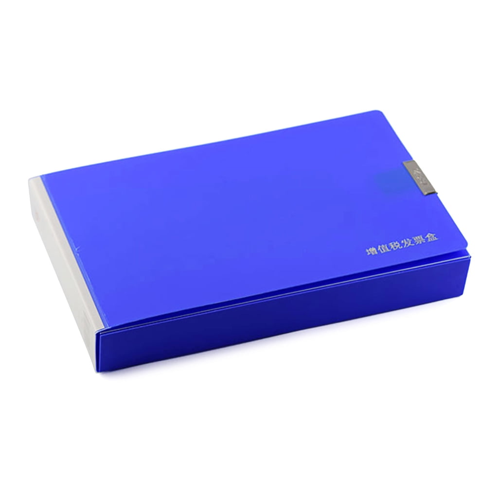 MOMOJIA Small File Folder Receipt Storage Box Plastic Check Bill File ...