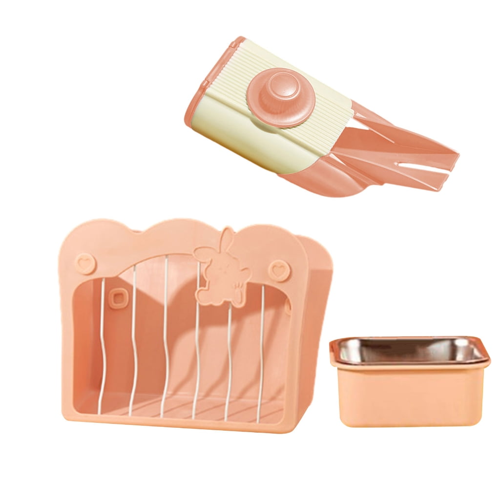 MOMOJIA Small Grass Rack Feeder Bag Cage Hanging Feeding Funnel Food ...