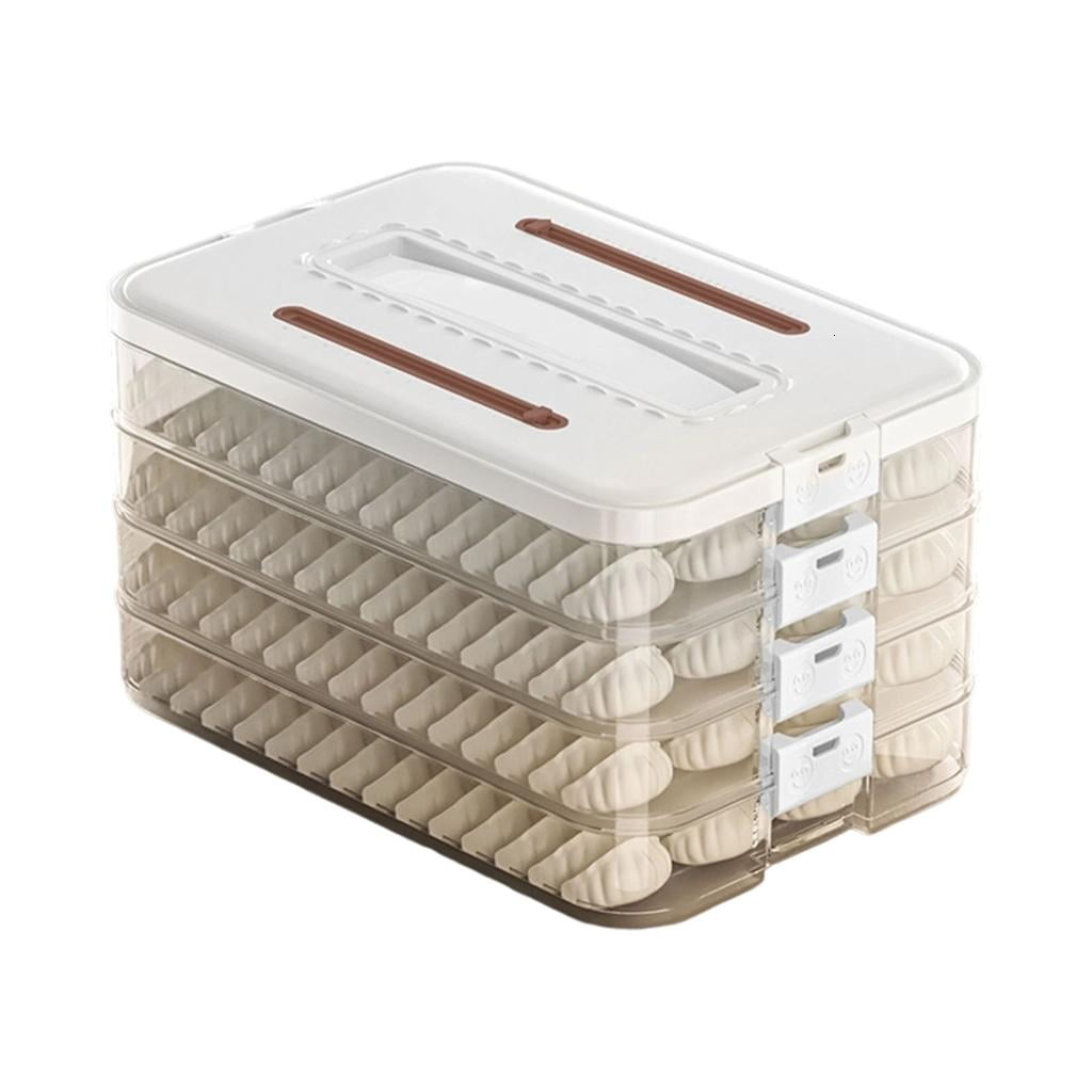 MOMOJIA Space Saving Stackable Freezer Storage Container 5 Layer Design ...
