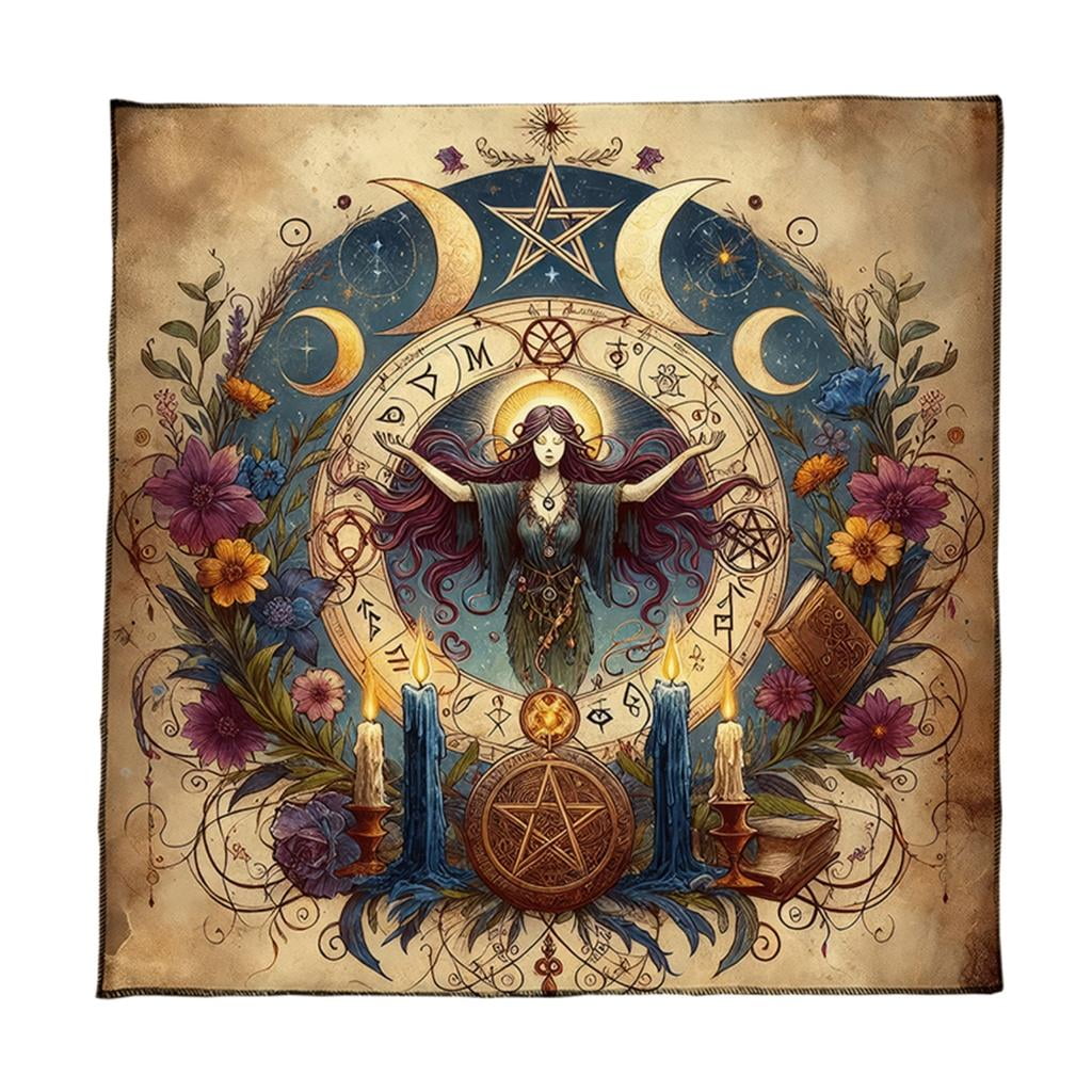 MOMOJIA Square ShapeW1tchcraftDivination Mat Altar Tablecloth Board ...
