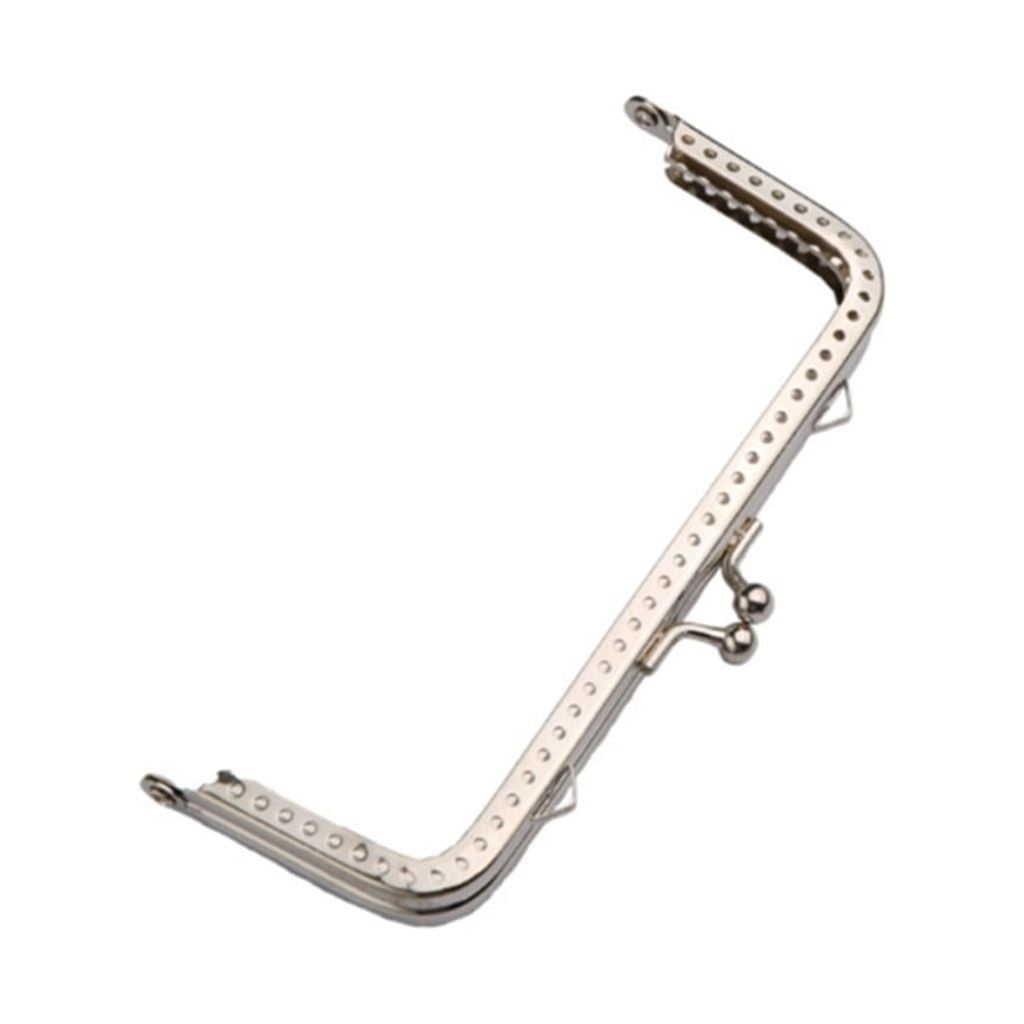 MOMOJIA Square Stainless Purse Frame Coin Bag Frame Clasp Lock Clips ...