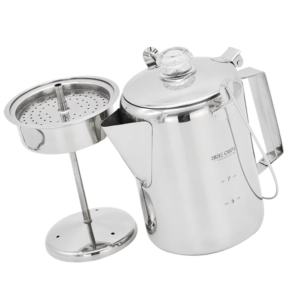 MOMOJIA Stainless Steel Outdoor Coffee Pots Percolator Large Capacity ...