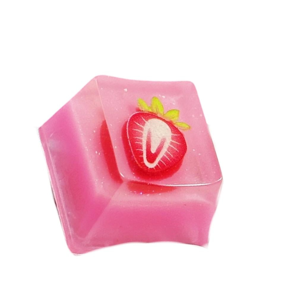 MOMOJIA Strawberry Jelly Fruit Keycaps Crossed shaft Mount with ...
