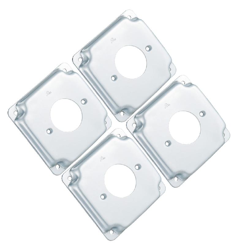 MOMOJIA Sturdy Square Galvanized Alloy Electrical Box Covers 4 Pack for ...