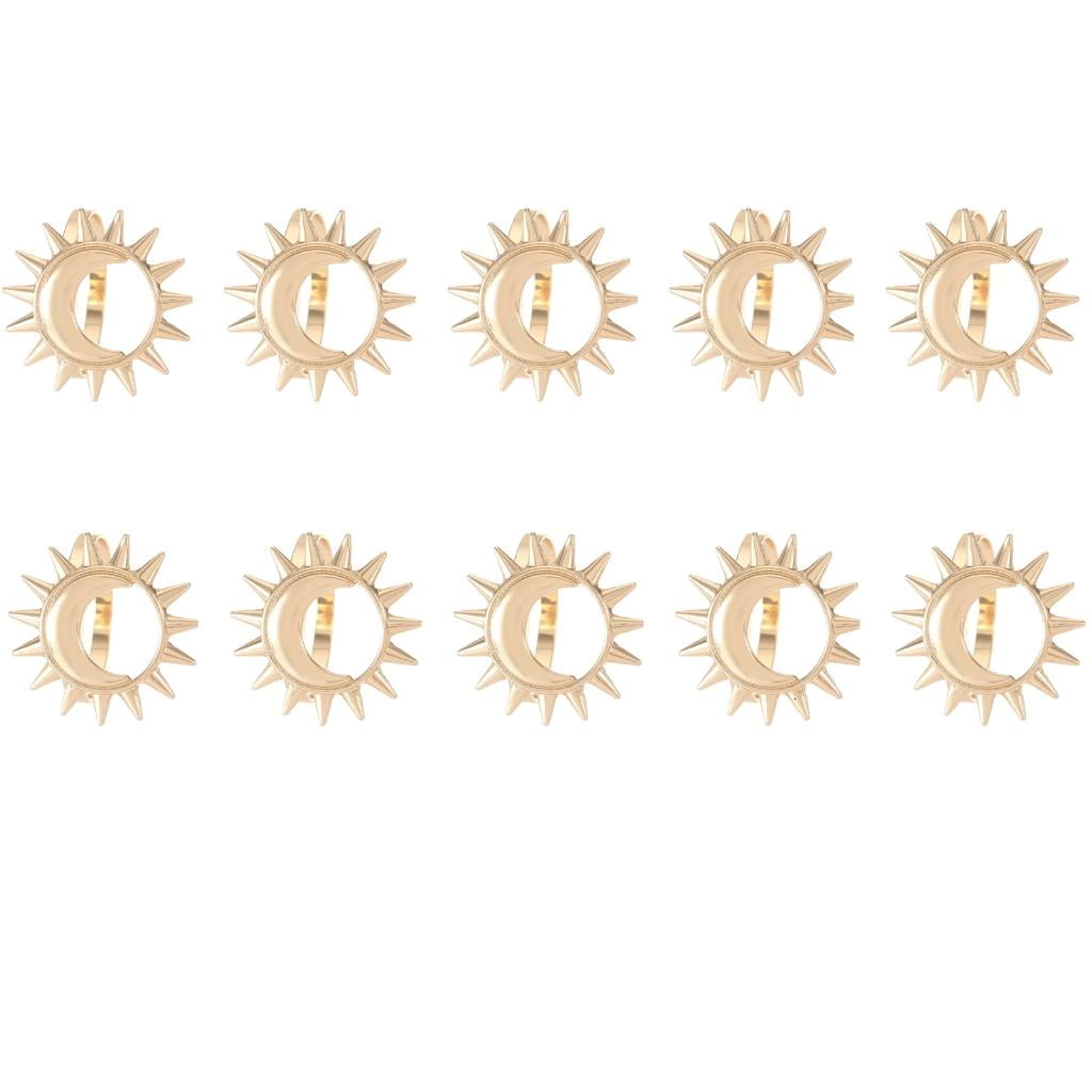 MOMOJIA Sustainable Metal Table Decoration Accessories Moon Sun ...