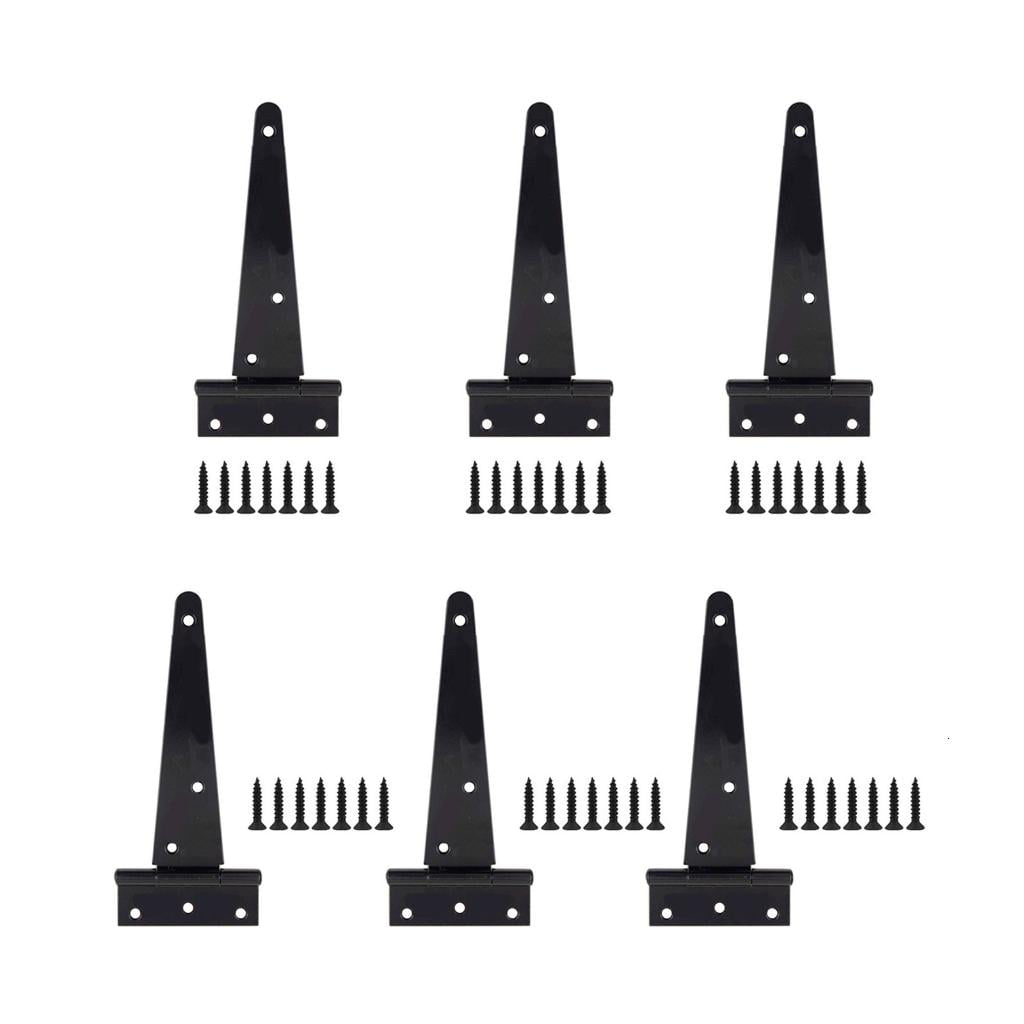 MOMOJIA T Type Iron Plated Door Hinges Heavy Type Steel for Wooden Shed ...