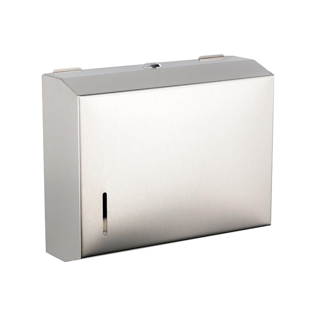 MOMOJIA Tall Capacity Untarnished Square Tissue Dispenser Wall Mounted ...