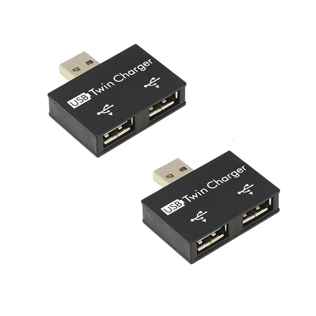 MOMOJIA Tiny USB 2.0 Center Double Female Port Link Charging Data ...