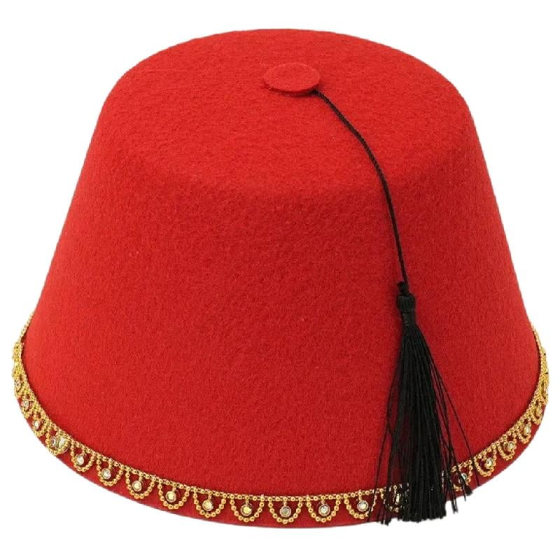 MOMOJIA Traditional Fez Hat Turkish Caps forAdu1tMen Breathable Round ...