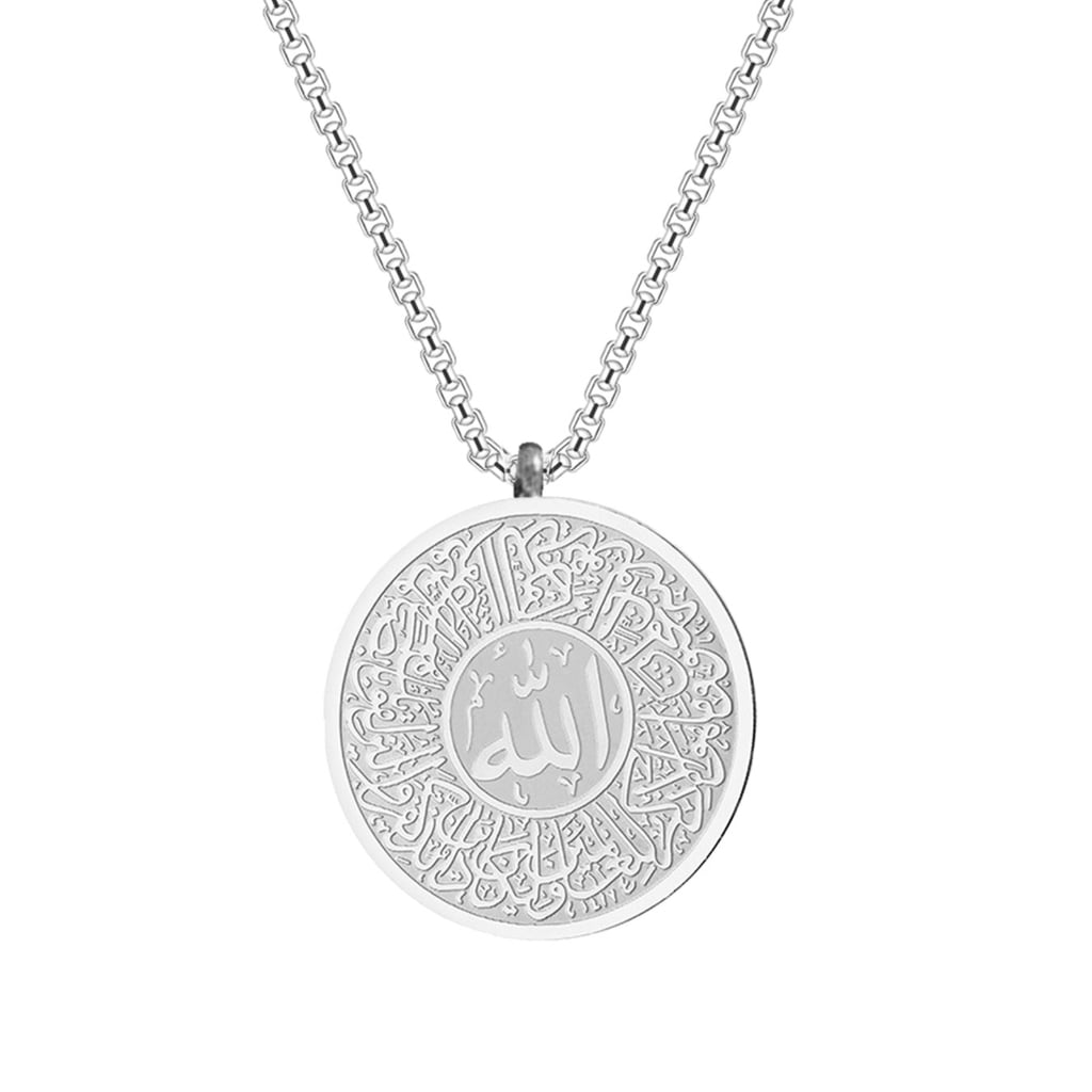 MOMOJIA Trendy Arabic Calligraphy Necklace Adornment Islamic Religious ...
