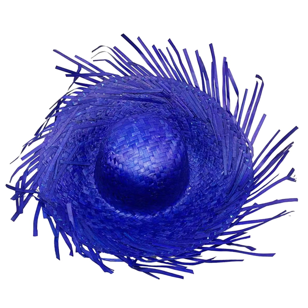 MOMOJIA Trendy Mexicanos Straw Hat with Ripped Brim, for Festivals ...