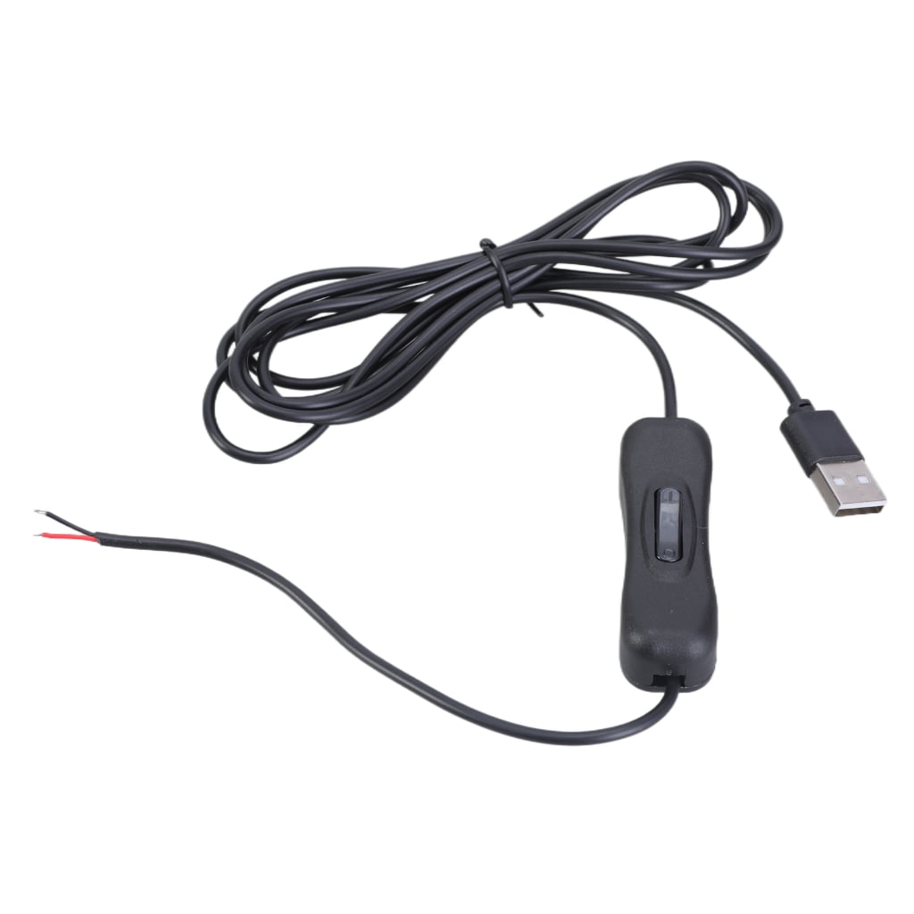 MOMOJIA USB Male 2Pin Wire Pigtail Cable 5V Black USB Power with 2Pin ...