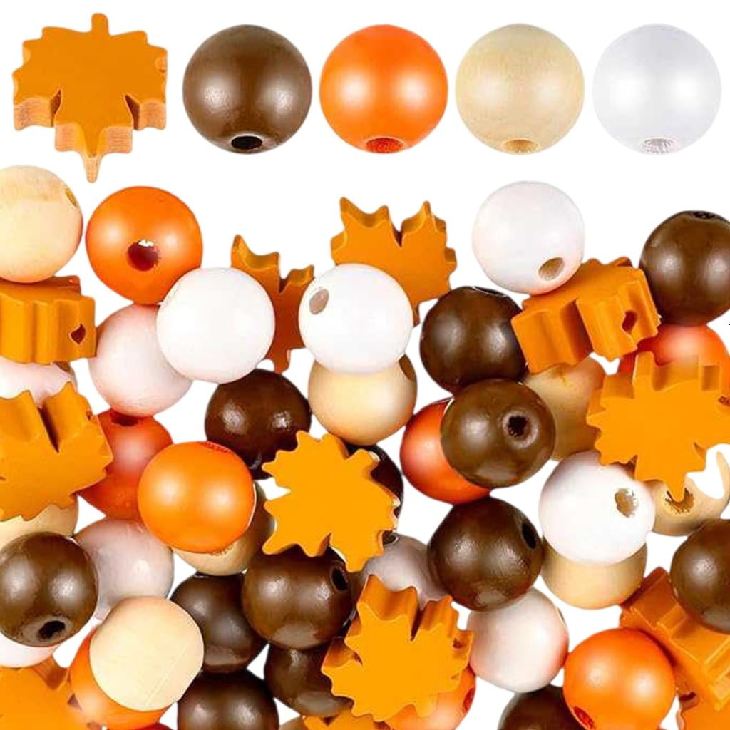 MOMOJIA User Friendly Wooden Thanksgiving Beads For Crafts And Festival ...