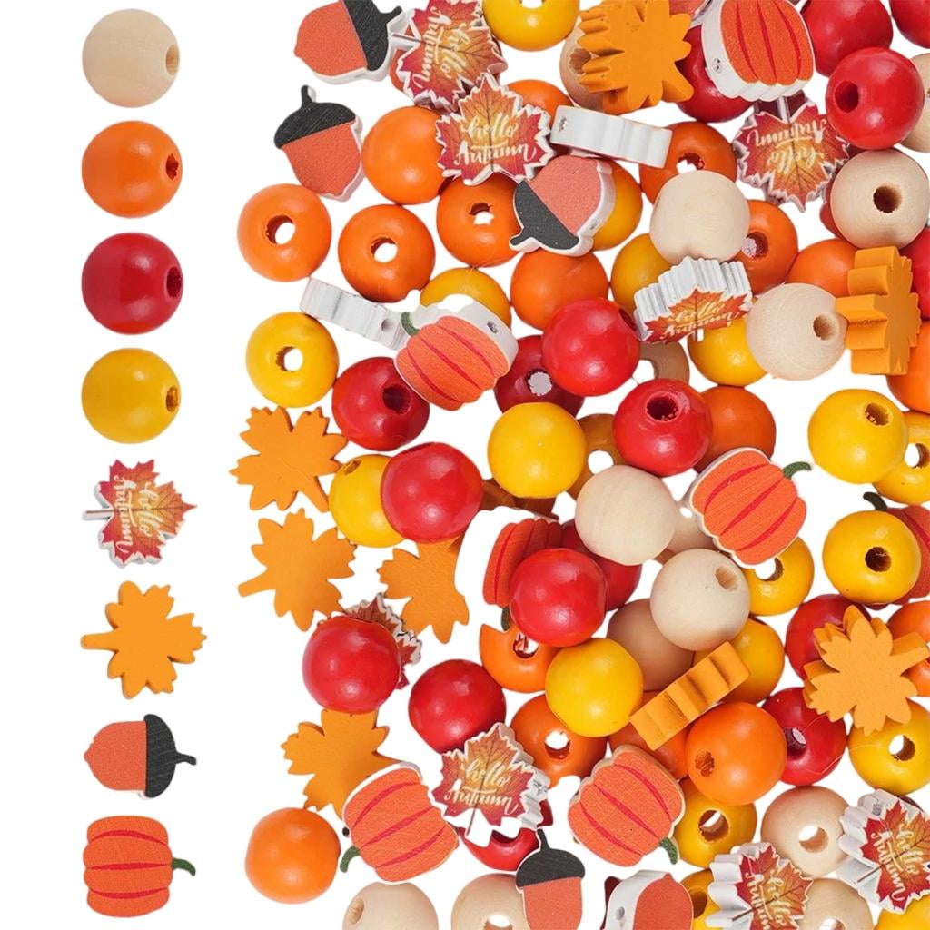 MOMOJIA User Friendly Wooden Thanksgiving Beads For Crafts And Festival ...
