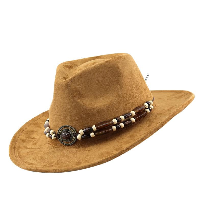 MOMOJIA Vintage Jazzy HatAdu1tStage Show Hat Beaded Belt Dancing Hat ...