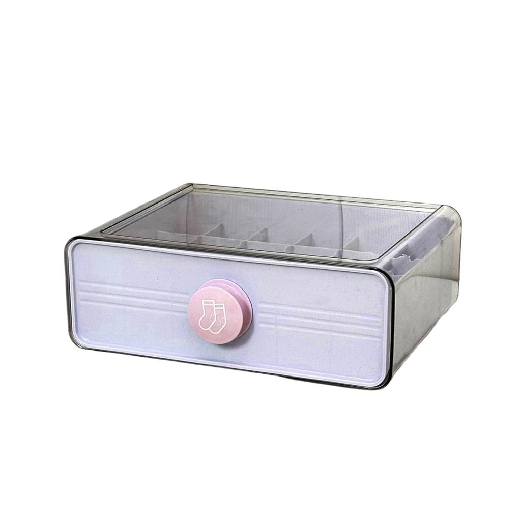 MOMOJIA Visible Lingerie Organizers Box Multiple Compartments Sturdy ...